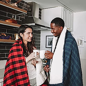 Gravity Blanket Z Throw Blanket, Throw Weighted Blanket, 10 lbs Buffalo Check 48"x66", Original Weighted Blanket for Sleep, Cozy Breathable Blanket