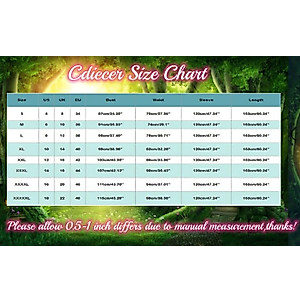 Cdiecer Fairy Gothic Gown Ren Faire Costume Elf Costume for Women Renaissance Medieval Costume Women Medieval Costume for Women Hocus Pocus Costumes for Women Fairy Elf Costume for Women Renaissance