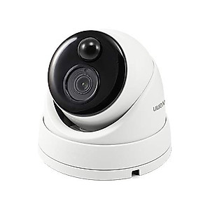 Swann Indoor/Outdoor Surveillance Security Camera, 4K Ultra HD Wired PIR Dome Camera, Night Vision, Thermal, Heat & Motion Sensing, Add to NVR with PoE, SWNHD-886MSD White, 1 Count (Pack of 1)