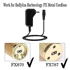 for BabylissPRO Barberology Cordless Clippers Trimmers Charger, Kaynway Professional Replacement 4V Clipper Charger Cord for BabylissPRO Barberology FX Metal Collection Clippers &Outlining Trimmer