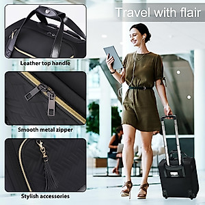 Coolife Luggage Carry On Luggage Underseat Luggage Suitcase Softside Wheeled Luggage Lightweight Rolling Travel Bag Underseater (Pink, Carry-On 16-Inch)