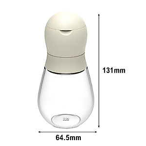 Bowling Pepper Mill Transparent Glass Seasoning Bottle Manual Grinder Spice Storage Bottles Containers Suitable for Grain Dry Chilli Coffee Beans