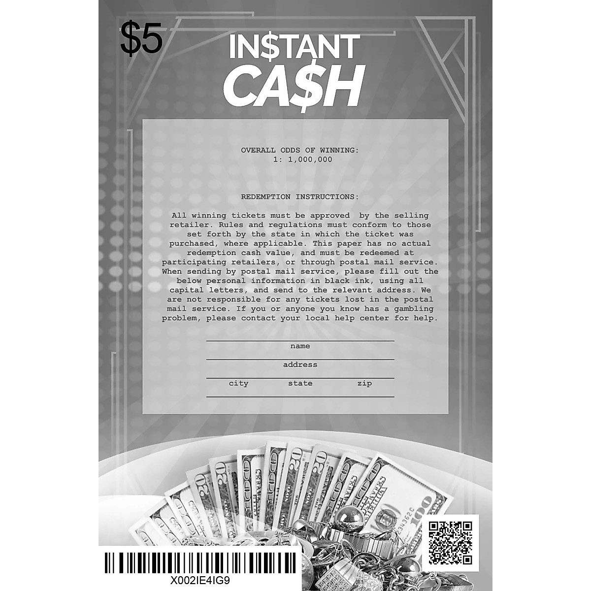 10 Pack - Pregnancy Announcement Lottery Scratch-Off Tickets | 4x6 Authentic Looking | Great for Baby Announcements | Perfect for Pregnancy Announcement for Grandparents, Future Dad, or Friends!