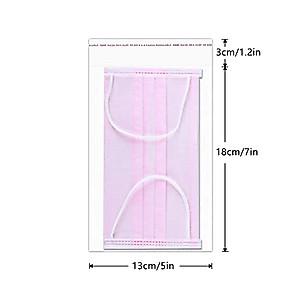 BornFeel 5" x 7" Self Adhesive Cello Bags, 300pcs Clear Resealable Cellophane Bags, 1 Mil, for Cookies, Bakery, Party Decorative Gifts