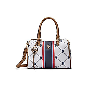 SIGNATURE SWIFTY SATCHEL BAG Navy White / 1SZ