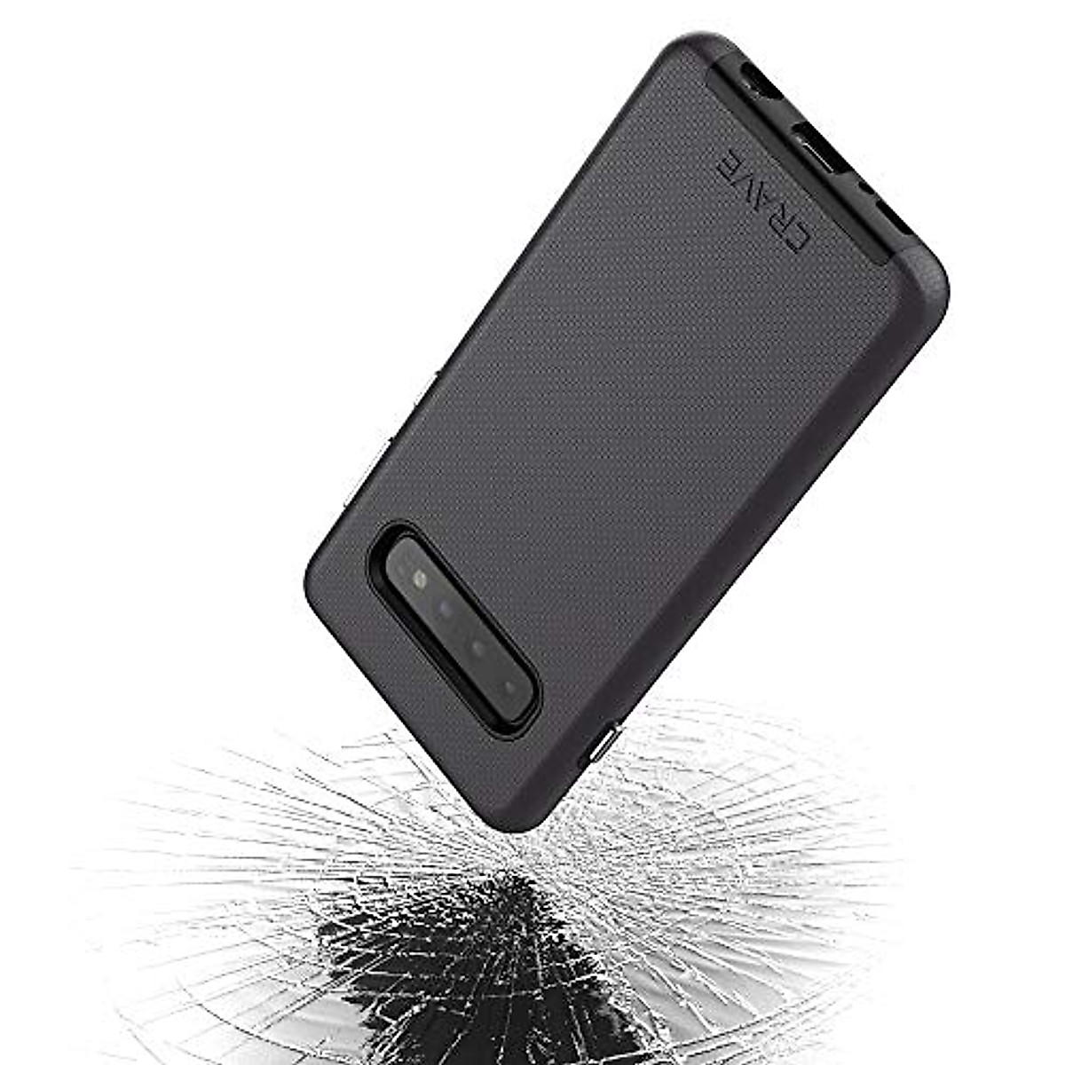 Crave Dual Guard for Samsung Galaxy S10 Case, Shockproof Protection Dual Layer Case for Samsung Galaxy S10 - Black