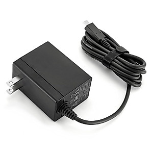 Switch Charger for Nintendo Switch, Switch AC Adapter Power Cord, Charger Cable 15V/2.6A,5V 1.5A Compatible with Nintendo Switch/Switch OLED/Switch Lite Supports TV Mode and Docking Station (Black)