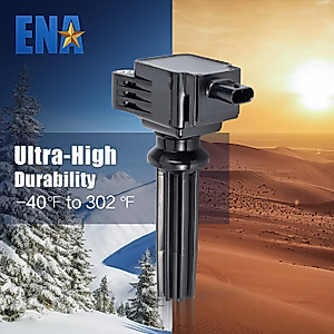 ENA Ignition Coil Packs 2.0L L4 Compatible with Ford Lincoln Focus Escape Fusion Edge MKC MKZ 2.0 2012 2013 2014 2015 2016 2017 2018 2019 Coils for C1816 UF670 DG546 CM5Z12029A 6736203 Set of 4