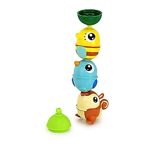 Lalaboom My First Step-by-Step Developmental Sensory 21 Piece Character Bead Activity Set – Pop, Twist, Mix, and Stack— Montessori Method STEM Focus – Dishwasher Safe - Ages 10 Months+ - BL220