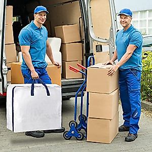 ZOOFOX 4 Pack Extra Large Clear Moving Bags with Zipper, Heavy-Duty Storage Totes for Clothing, Blanket, Comforters, Pillow, Toys, Bedding, Moving Supplies