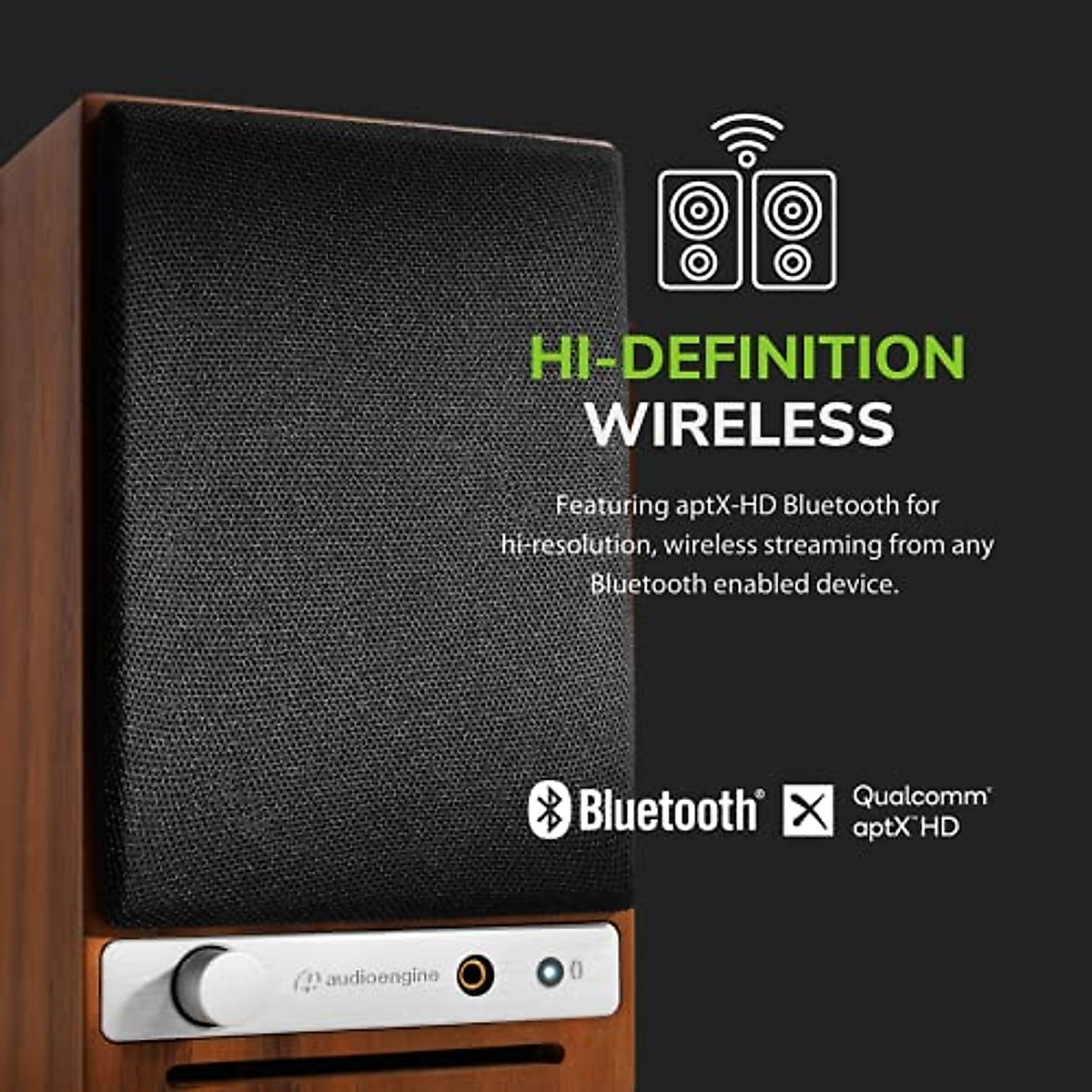 Audioengine HD3 Powered Bluetooth Speakers and DS1M Metal Desktop ...