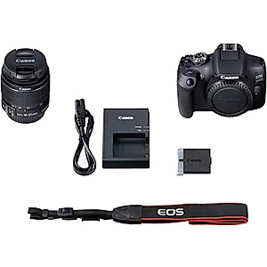 Canon Intl. Canon EOS 2000D (Rebel T7) DSLR Camera wCanon EF-S 18-55mm F3.5-5.6 III Lens and Sunshine Photo Professional Accessories Bundle... (Renewed)