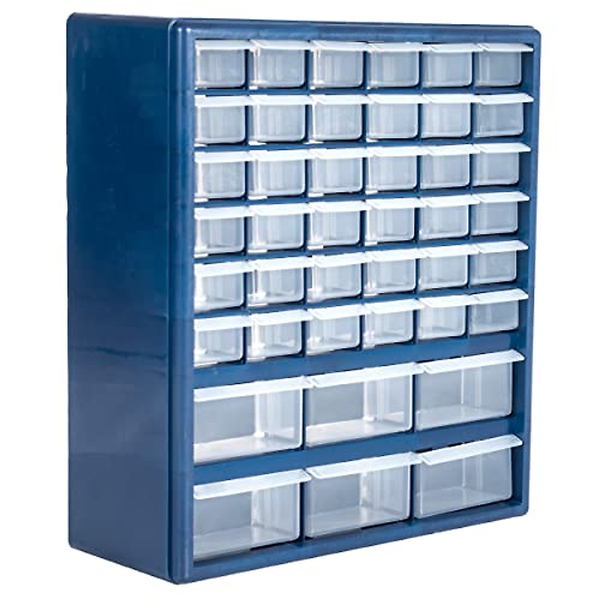 Plastic Storage Drawers – 42 Compartment Organizer – Desktop or Wall Mount Container, 10 Targets & MaxWorks 80694 30-Bin Wall Mount Parts Rack/Storage