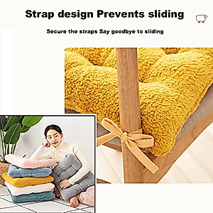 Gruytoie Round Chair Seat Cushions, Comfortable Garden Kitchen Patio Sofa Seat Pads Dining Chair Cushion Pad, for Indoor Outdoor Décor (H 50X50cm)