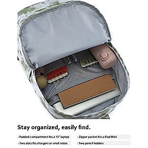 HotStyle 936Plus Tie Dye School Backpack Aesthetic Bookbag for Teen Girls, Green