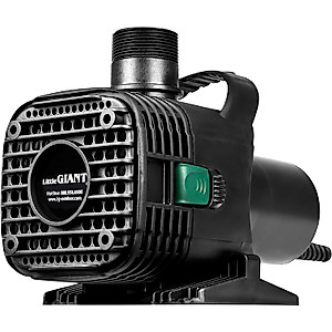 Little Giant F40-5500 115-Volt, 5540 GPH Wet Rotor Pump with 20-Ft. Cord for Ponds up to 5500 Gallons, Black, 566727