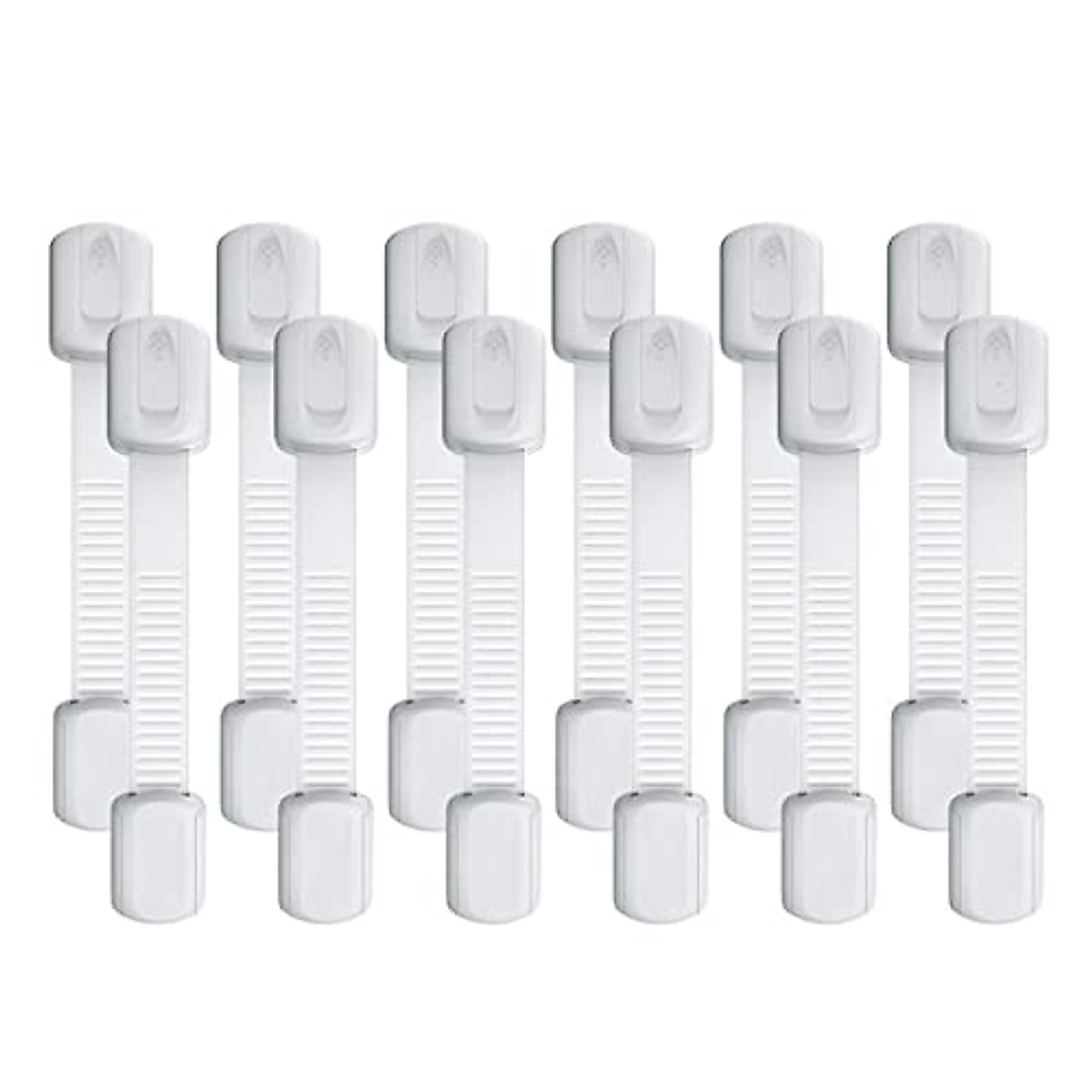 10 Pack Child Safety Cabinet Locks, Baby Drawer Safety Locks, Adjustable Safety Door Locks