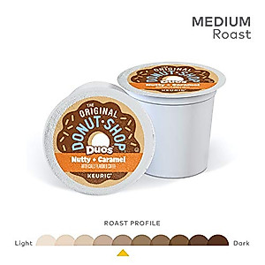 The Original Donut Shop Nutty Caramel, Single-Serve Keurig K-Cup Pods, Flavored Light Roast Coffee, 72 Count