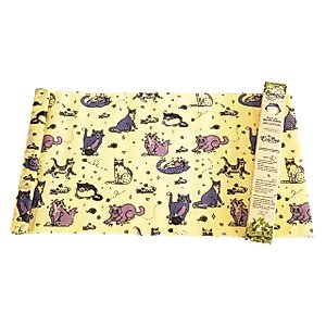 EcoBee Solutions Beeswax Roll Reusable Food Wrap (60 inches x 12 inches) | Plastic Free, EcoFriendly, Alternative Glue Wrap, Sustainable, Washable & Biodegradable roll, beewax wrapping