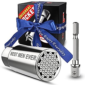 Stocking Stuffers for Men Gifts, Universal Socket, Unique Christmas Birthday Gifts for Men Dad Boyfriend Father Husband Him From Daughter Son Wife,Cool Gadgets Hand MultiTools 13/16''- 11/32''(9-21mm)
