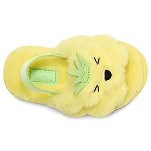 UGG Kids T Fluff Yeah Pineapple STUFFIE Slipper, 10 US Unisex Toddler