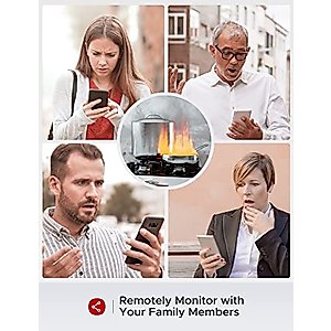 X-Sense Smart Smoke Detector Fire Alarm with Advanced Photoelectric Sensor, Replaceable Battery, Wi-Fi Smoke Detector (Battery Included), App Notifications, XS03-WX