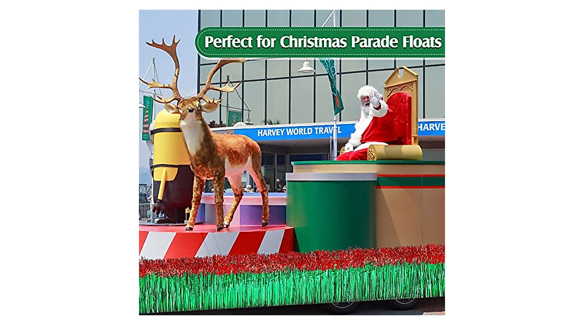 Party & Parade Decor Set - 20 Pieces Green & Red Festive Garlands