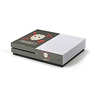 Skinit Decal Gaming Skin Compatible with Xbox One S Console - Officially Licensed Warner Bros Jason Voorhees Mask Design