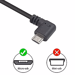 Duttek USB Header to Micro USB Dupont Cable, 90 Degree Right Angle Micro USB Male to 5 Pin Motherboard Female Adapter Dupont Extended Cable 50CM/1.64FT (2-Pack)