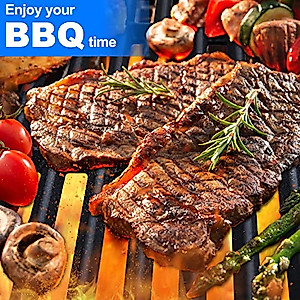 GGC 16 7/8" Grill Grates Replacement for Charbroil 463420508, 463420509, 463420511, 463436213, 463436214, 463440109, 463441312, Master Chef, Thermos and Backyard, 3 PCS 16 7/8 x 9 5/16 Cooking Grids