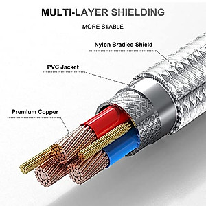 4 Pack 6ft iPhone Charger Cable, [Apple MFi Certified] Long USB A Lightning to Cable 6 Feet, 6 Foot Nylon Fast Apple Charging Cable Cord for Apple iPhone 12/11 Pro/11/XS MAX/XR/8/7/6s/6/5S/SE iPad