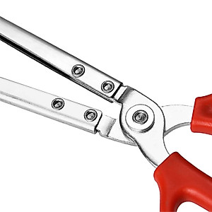 Super Leader Fireplace Tongs Heavy-Duty Log Tweezers Indoor Firewood Tongs Claw Grabber for Wood Stove Outdoor Long Logs Tweezers for Fire Pit Campfire Fire Place Tools Accessories