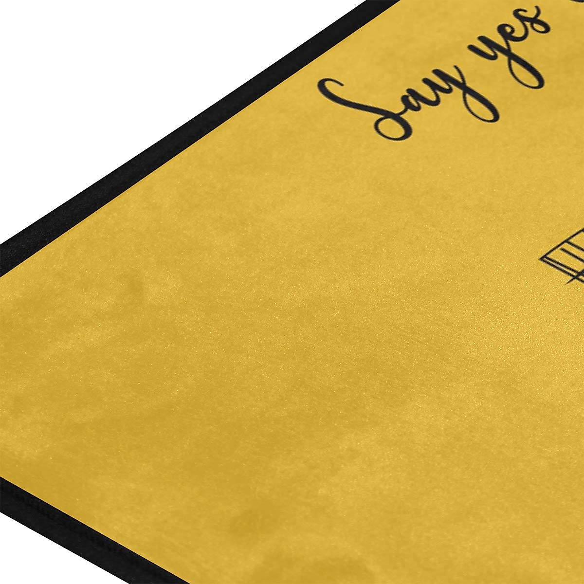 susiyo Kitchen Mat Sunflower Daisy Bicycle Kitchen Rug Mat Anti-Fatigue Comfort Floor Mat Non Slip Oil Stain Resistant Easy to Clean Kitchen Rug Bath Rug Carpet for Indoor Outdoor Doormat