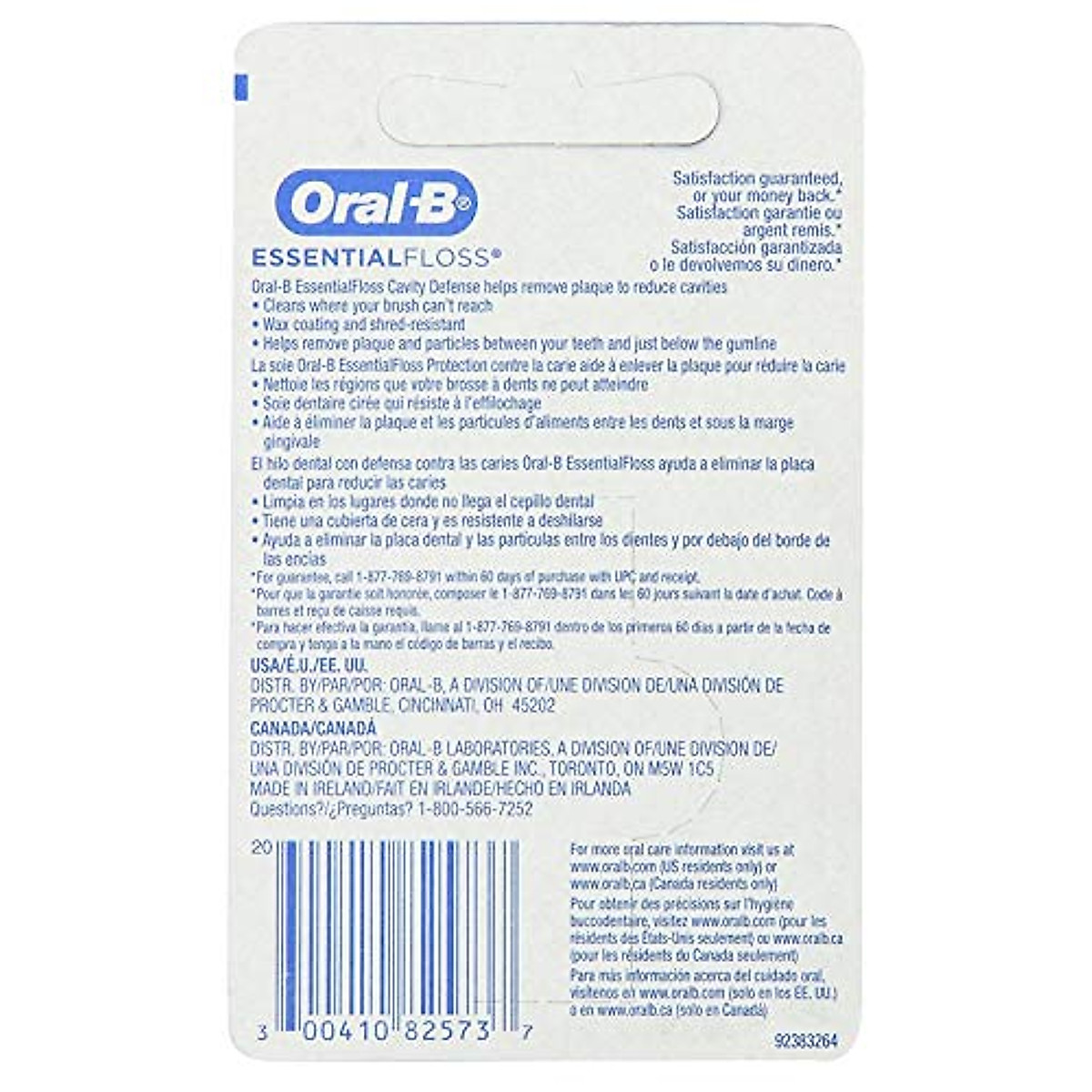 Oral-B 54 Yards Floss Essential Mint Wax (6 Pack)