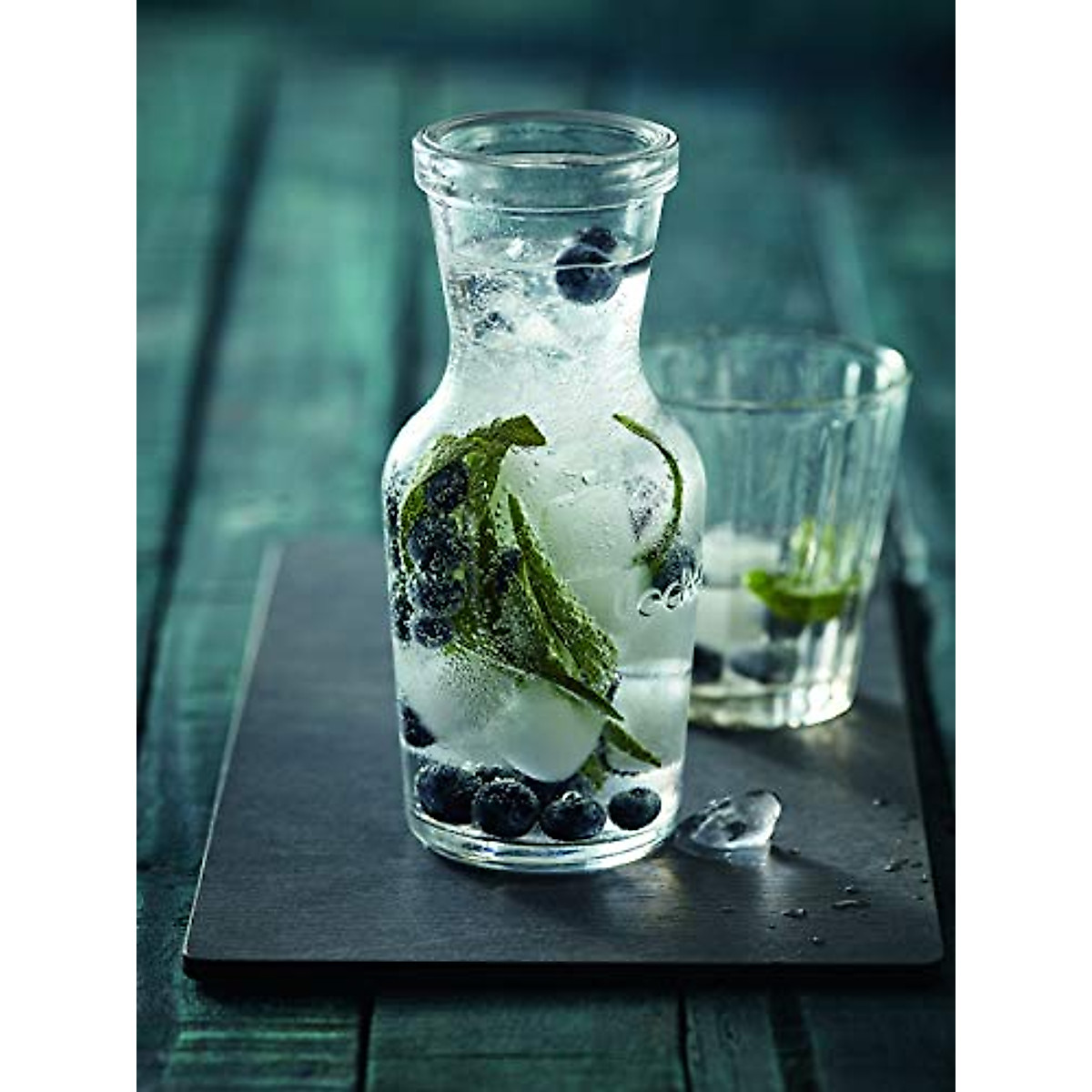 Luigi Bormioli Lock-Eat 17 oz Juice Jar (Set Of 6) : Innovative Glass Lid, Easy to Close, Easy to Open, Dishwasher Safe, Microwave Safe, Canning Safe, Freezer Safe, Stackable Jars