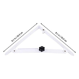 generic 2PCS Adjustable Solar Panel Bracket Solar Panel Mount Brackets with Foldable Tilt Legs Solar Panel Mounting Support for Home Roof, RV, Boat (0°- 90°)