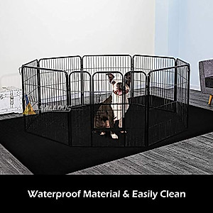 Office Chair Mat, Hard Floor Mat for Desk, 63" x 51" Multi-Purpose Office Desk Chair Mat for Hardwood Floors, Non-Toxic PVC Protector Floor Mat for Home, Updated Version (Black)