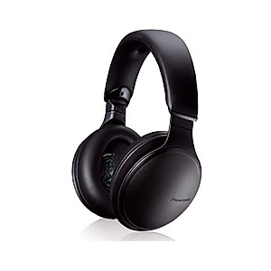 Panasonic Noise Cancelling Over The Ear Headphones with Wireless Bluetooth, Alexa Voice Control & Other Assistants – Black (RP-HD805N-K)