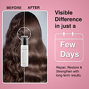 MOEHAIR Anti Frizz Hair Serum | Infused with Maracuja Oil and Protein | Hair Serum for Frizzy Hair | Paraben and Sulfate-Free Hair Smoothing Serum | For Strong and Silky Hair (3.38 Fl. Oz)