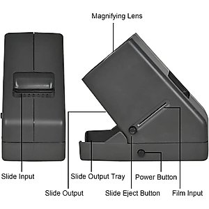 35mm Slide Viewer LED Transparency Viewer, 3X Magnification, Handheld Viewer for 35mm Slides & Film Negatives
