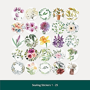 Dessie 50 Different Sympathy Cards with Greetings Inside. 5x7 Inch 50 Condolence Cards with Crisp Designs, Envelopes and Matching Floral Sealing Stickers. Multi