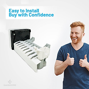 EvertechPRO W10300022 Icemaker Replacement for Whirlpool Refrigerator W10122556 1875826 AH3492269 EA3492269