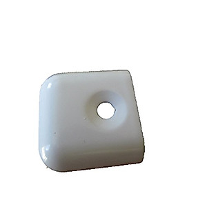 Temple Products 10 Pack RV Camper Trailer Aluminum White Flat End Cap for Trim Molding 1" & Screws