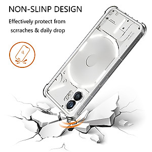 Suttkue for Nothing Phone (2) Case,high qualit,TPU Rubber Skin,Scratch Resistant,FlexibleFull Protection,Anti-Skid