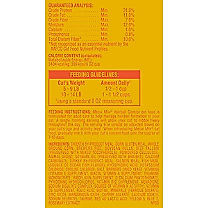 Meow Mix Hairball Control Formula - 6.3 lb