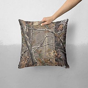 iiRov Real Tree Camouflage - Custom Decorative Home Decor Indoor or Outdoor Throw Pillow Cover Plus Cushion Set for Sofa, Bed or Couch (Pillow CASE Cover Plus Cushion)