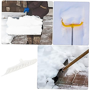 SUPVOX Snow Scraper Snow Remover for Driveway auto Snow Brush Winter Brush for car Snow Removal Brush extendable Snow Brush Manual Snow Pusher Snow Device The roof Plastic White