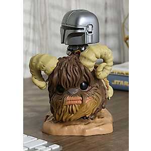 Funko POP Pop! Deluxe: Mandalorian - Mandalorian on Bantha with Child, Multicolor, Standard