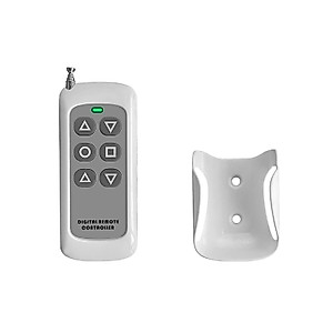 Blütezeit 6-Key Antenna Remote Control Wall Mountable for Automatic Sliding Gate Opener, 433 MHz Mutual-Duplicating Control Range Up to 985ft/300m for Double Gate Accessory 1pc