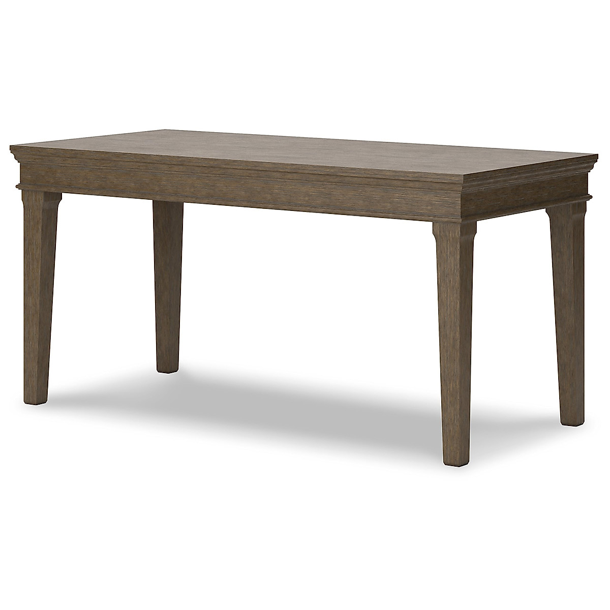 Ashley Furniture Signature Design by Ashley Janismore Traditional Home Office 63 inch Desk in Weathered Gray